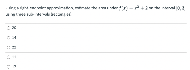 Solved Using a right-endpoint approximation, estimate the | Chegg.com