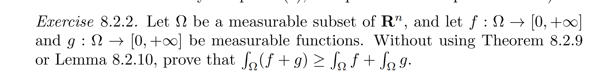 Solved Exercise 8 2 2 Let N Be A Measurable Subset Of R