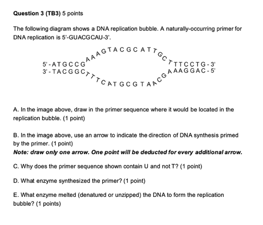 Solved Question 3 (TB3) 5 points The following diagram shows | Chegg.com