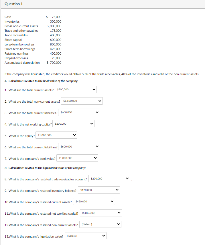 Solved Options for #1 are 800,000; 775,000; 725,000; | Chegg.com