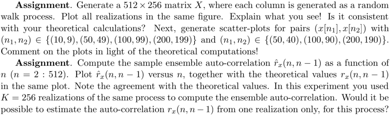 Solved = In the simple random walk process, the process w[n] | Chegg.com