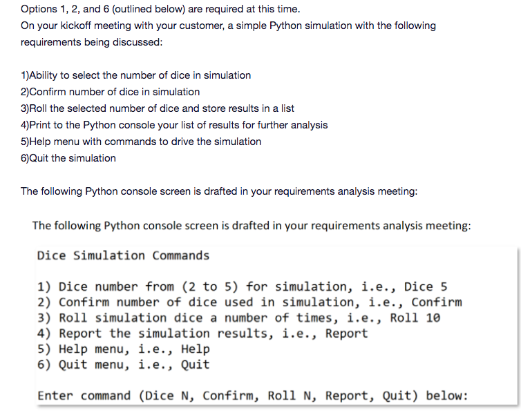 Solved Options 1, 2, and 6 (outlined below) are required at | Chegg.com