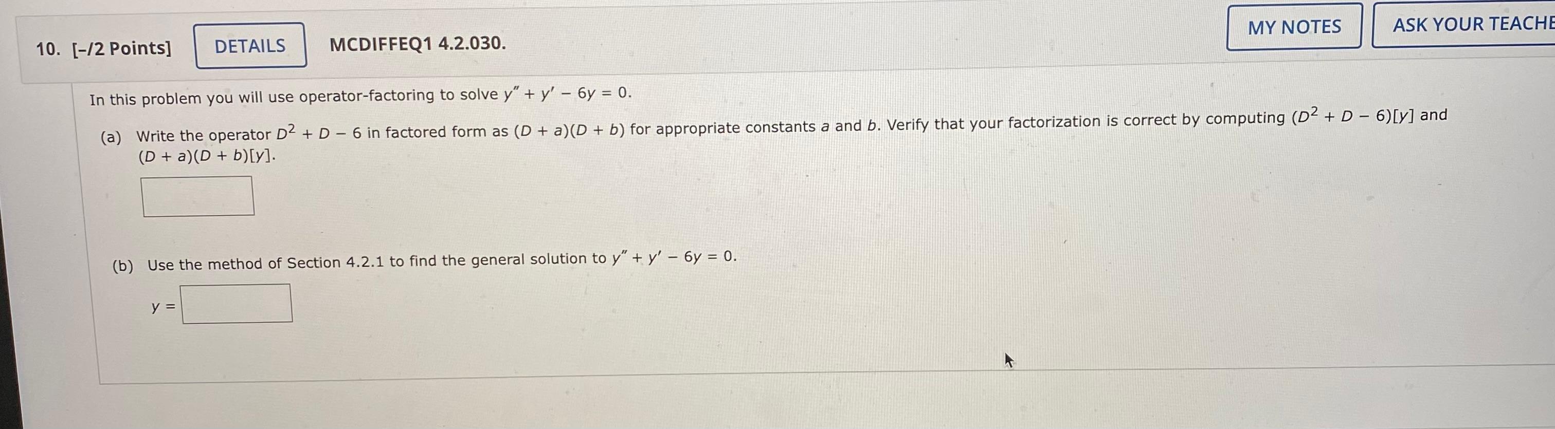 Solved In this problem you will use operator-factoring to | Chegg.com