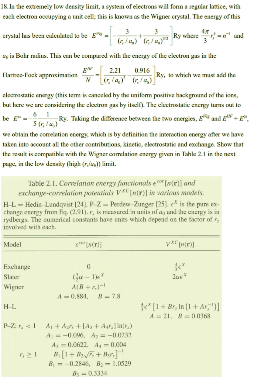 Related to Advanced Physics: DFT density functional | Chegg.com