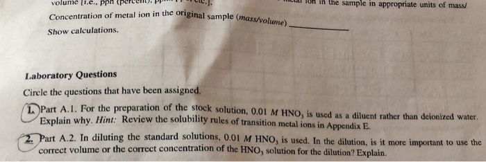 Solved I0h in the sample in volumé .e., Pph dperce | Chegg.com