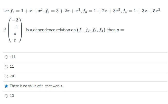 Solved Let f1=1+x+3x2,f2=1+2x+5x2 and set B=(f1,f2), a basis | Chegg.com