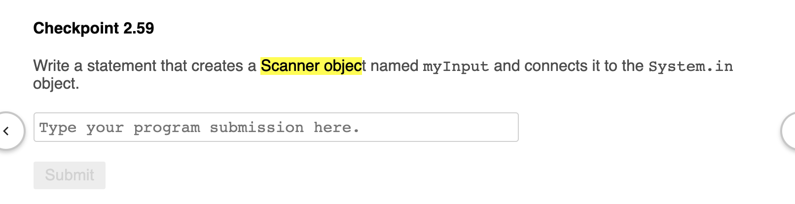 Solved Write a statement that creates a Scanner object named | Chegg.com