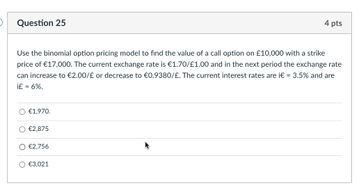 Solved Use the binomial option pricing model to find the | Chegg.com