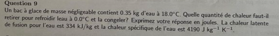 Solved Question 9an Ice Bin Of Negligible Weight Contains