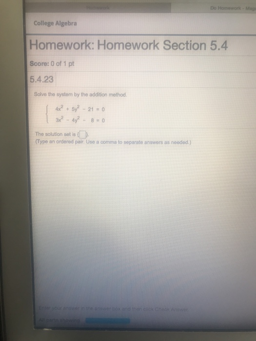 Solved Do Homework-Mag College Algebra Homework: Homework | Chegg.com