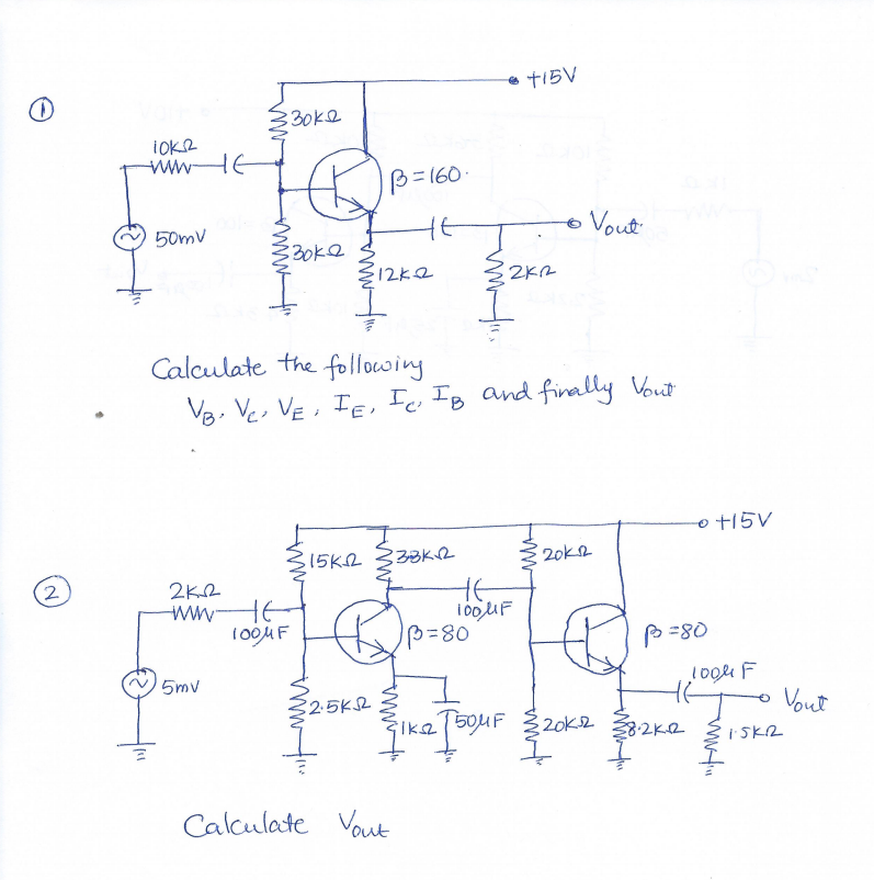 Solved e ti5V {aoke iOKR www-E n B = 160 & 50mV Vout Boke & | Chegg.com