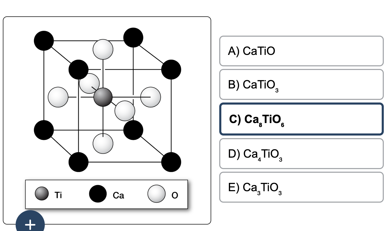Solved The unit cell for perovskite is shown. This is a | Chegg.com