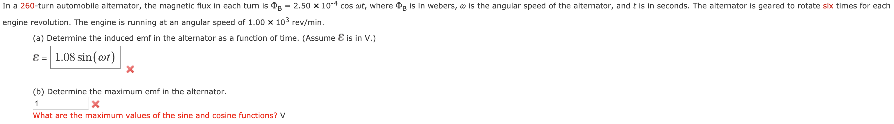 Solved engine revolution. The engine is running at an | Chegg.com