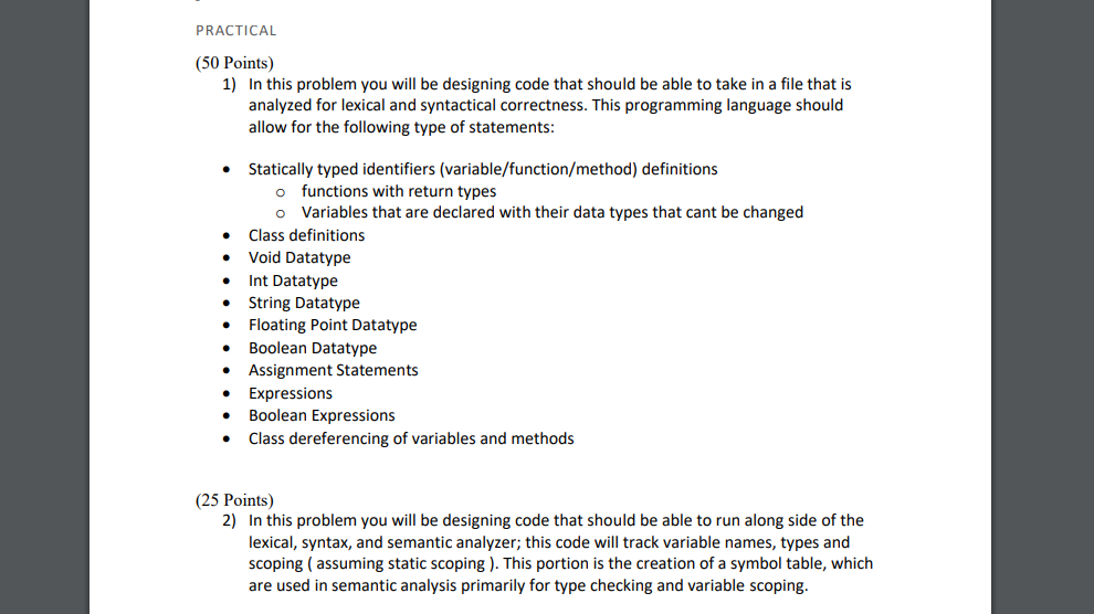 PRACTICAL (50 Points) 1) In this problem you will be | Chegg.com