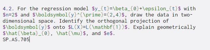 Solved 4.2. For the regression model | Chegg.com