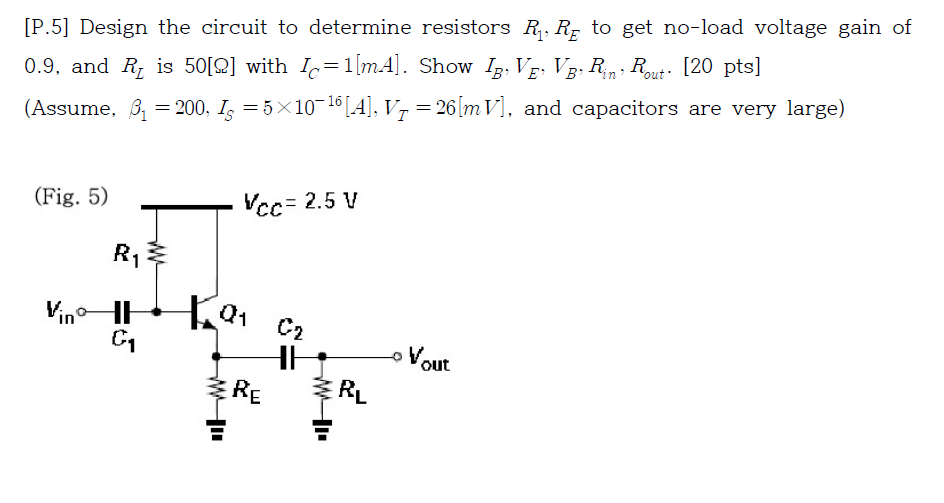 Solved [P.5] Design the circuit to determine resistors Ri, | Chegg.com