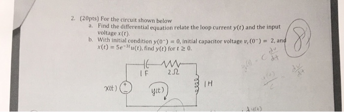 Solved For the circuit shown below a. Find the differential | Chegg.com