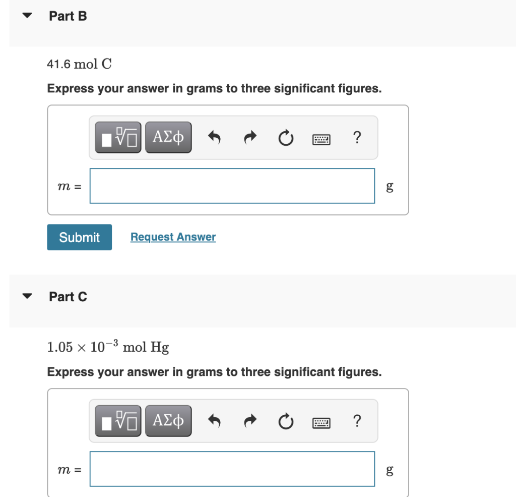 Solved Express your answer in grams to three significant | Chegg.com