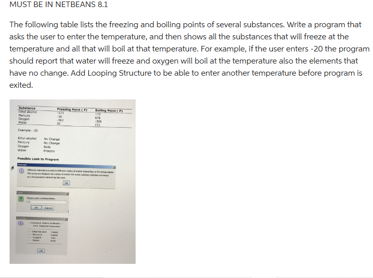Solved The following table lists the freezing and boiling | Chegg.com