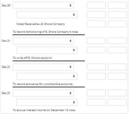 Solved Journal Entries for Accounts and Notes Receivable | Chegg.com