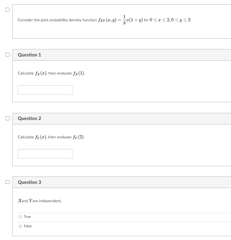 Solved Consider the joint probability density function | Chegg.com