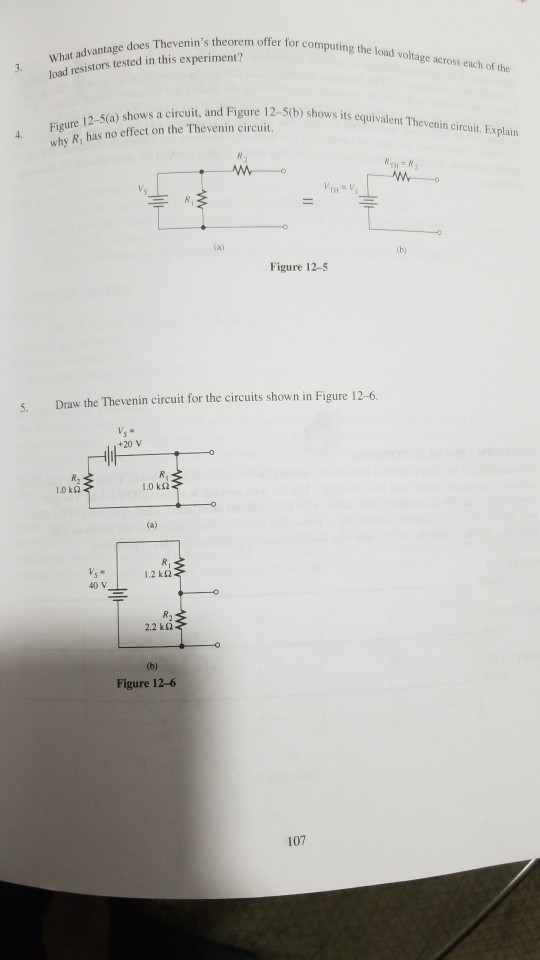 Thevenin's Theorem Name Date Class READING Text | Chegg.com