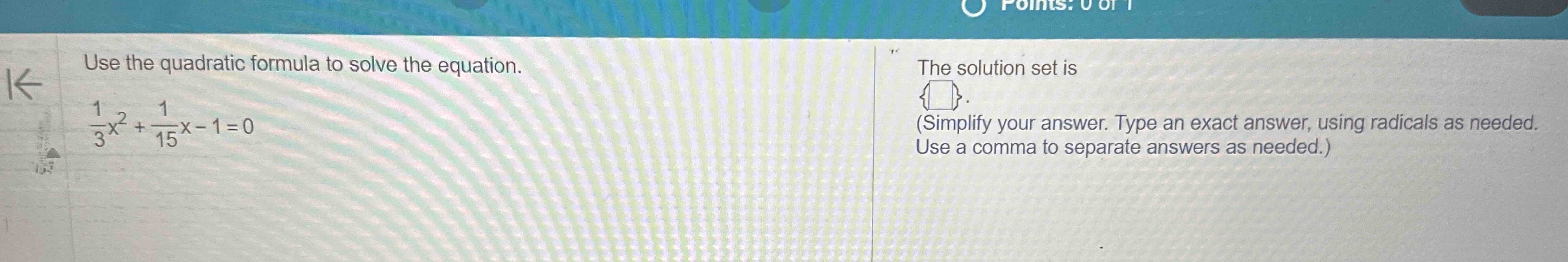 Solved Solve the equation by the zero-factor | Chegg.com