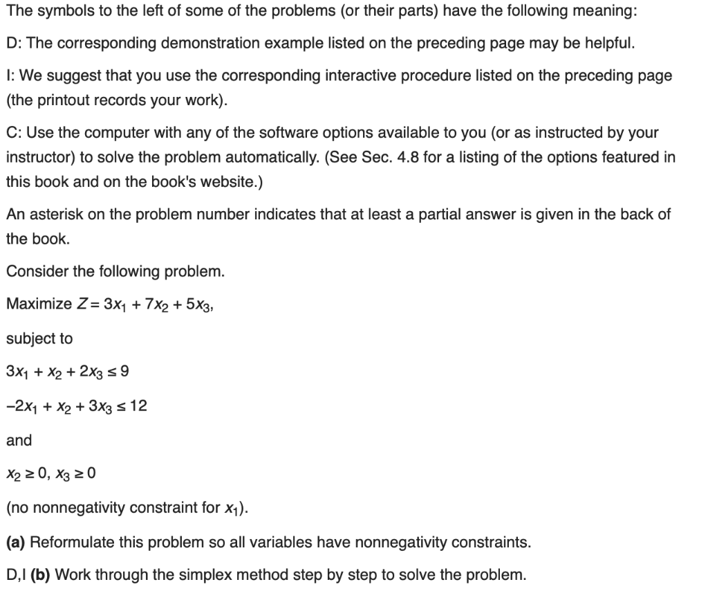 Solved The symbols to the left of some of the problems (or | Chegg.com
