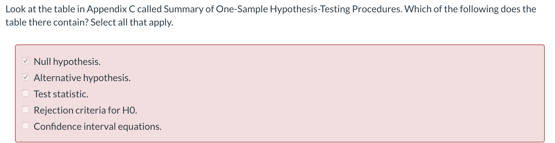 Solved Look at the table in Appendix C called Summary of | Chegg.com