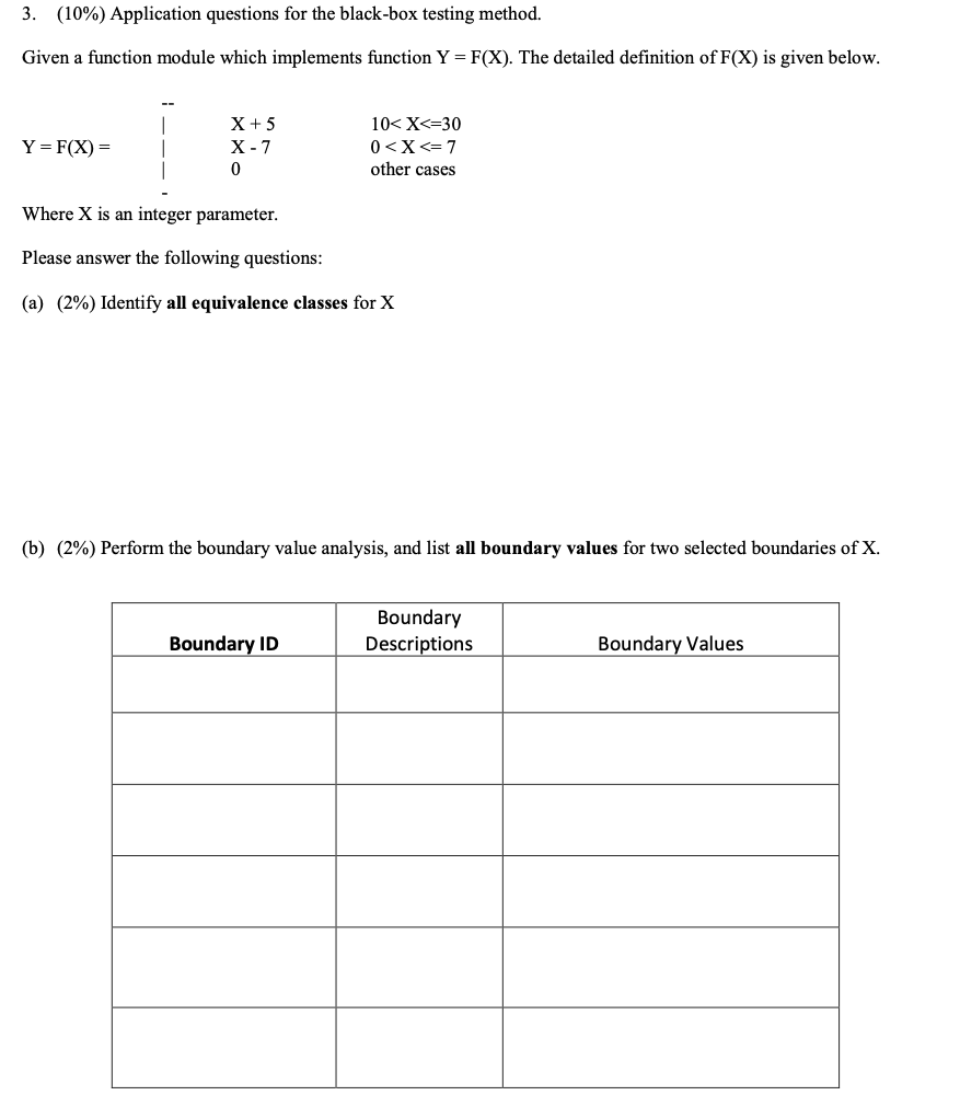 Solved 3. (10%) Application questions for the black-box | Chegg.com