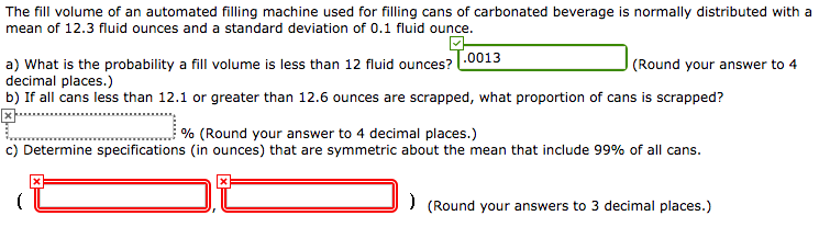 Solved The fill volume of an automated filling machine used | Chegg.com