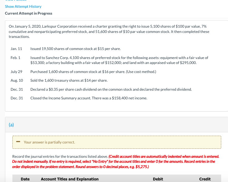 Solved Show Attempt History Current Attempt in Progress On | Chegg.com
