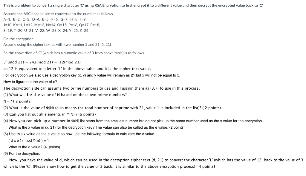This is a problem to convert a single character ' C ' | Chegg.com