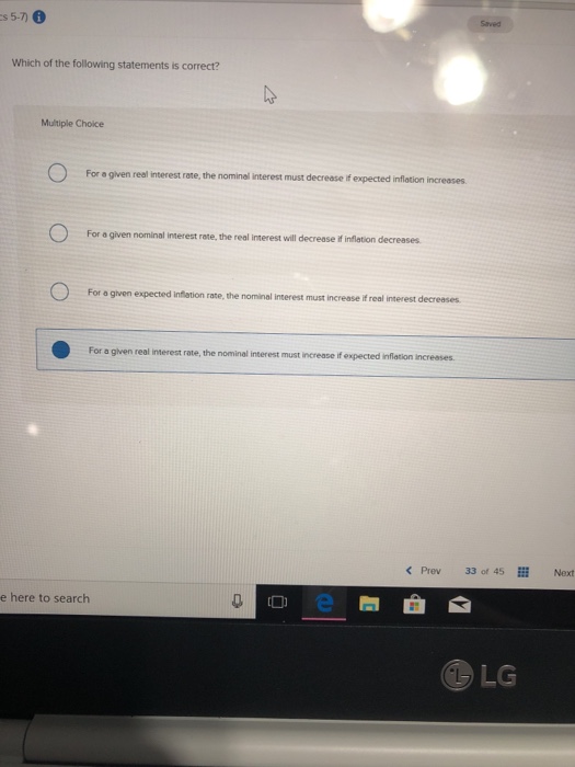 Solved s 5-7 Saved Which of the following statements is | Chegg.com