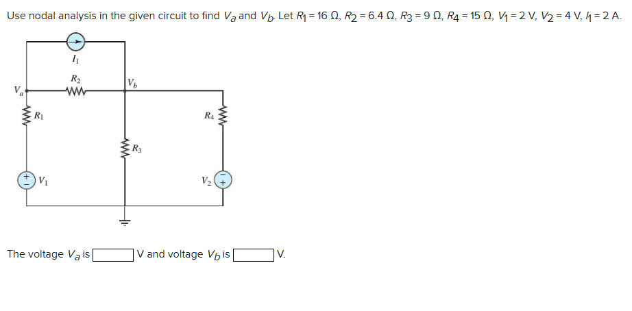 Solved Use nodal analysis in the given circuit to find Va | Chegg.com