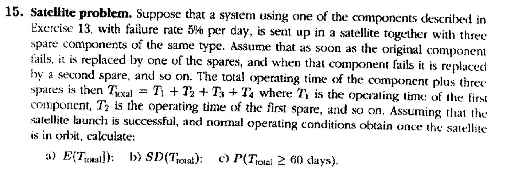 15. Satellite problem. Suppose that a system using | Chegg.com