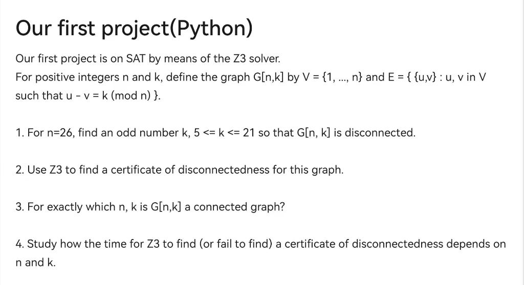 Solved Our first project(Python) Our first project is on SAT | Chegg.com
