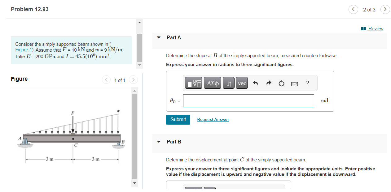 Consider the simply supported beam shown in ( Figure | Chegg.com