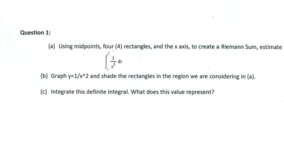 Solved Question 1 A Using Midpoints Four 4 Rectangles