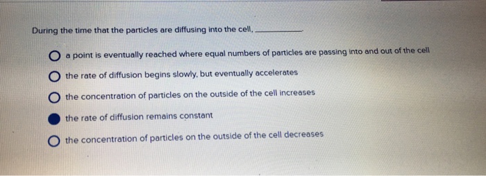 Solved During the time that the particles are diffusing into | Chegg.com