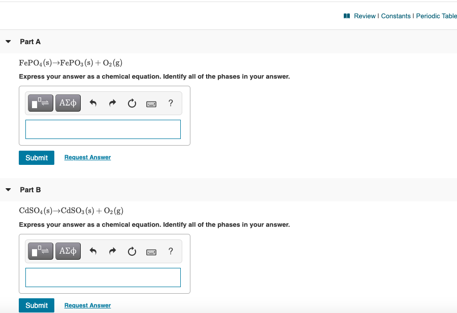 Solved Review Constants Periodic Table Part A | Chegg.com