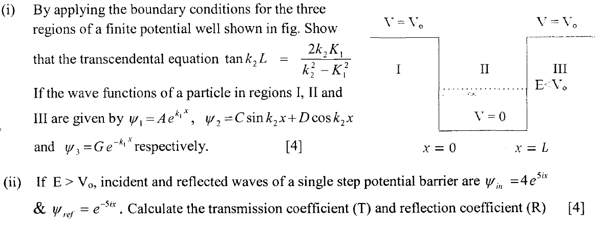 Solved (i) By applying the boundary conditions for the three | Chegg.com