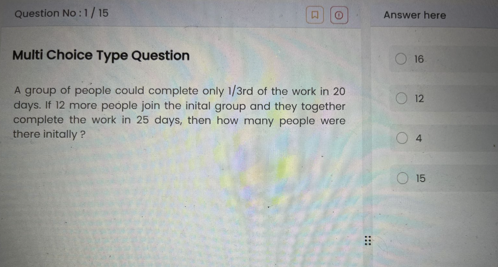 Solved Multi Choice Type QuestionA group of people could | Chegg.com