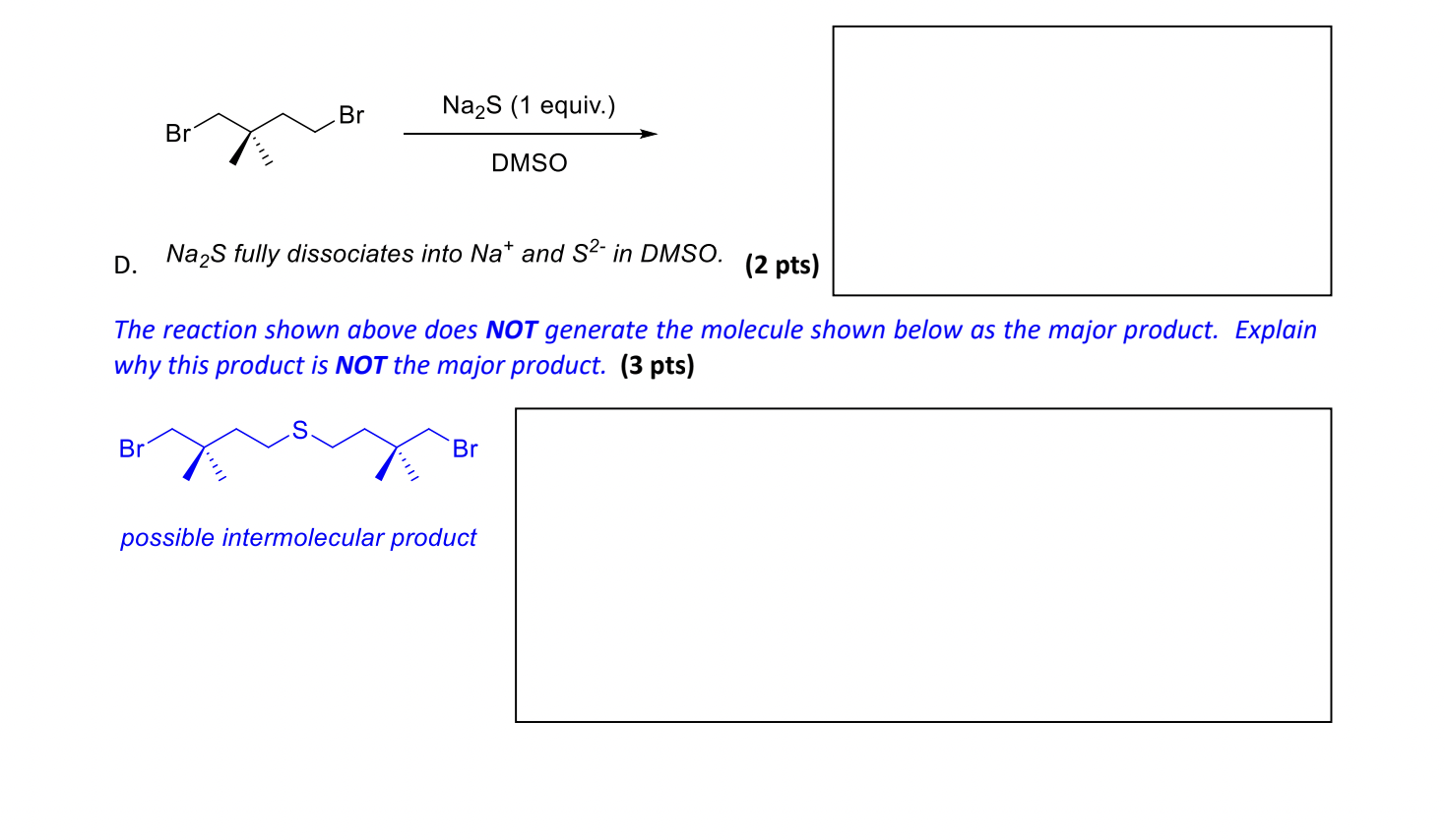 Solved D. Na2S ﻿fully dissociates into Na+and S2- in ﻿DMSO | Chegg.com