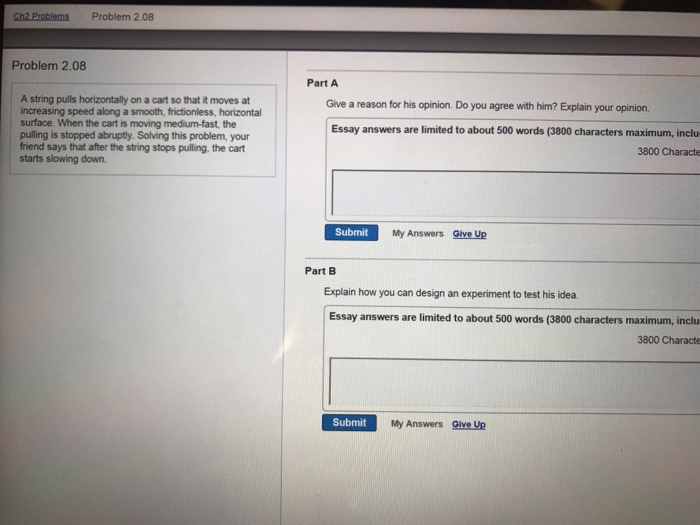 Solved A string pulls horizontally on a cart so that it | Chegg.com