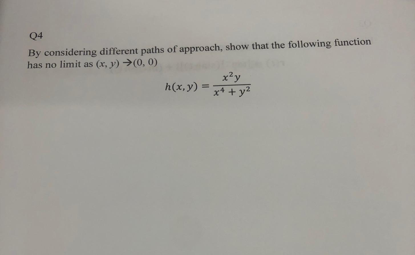 Solved Q4 By considering different paths of approach, show | Chegg.com