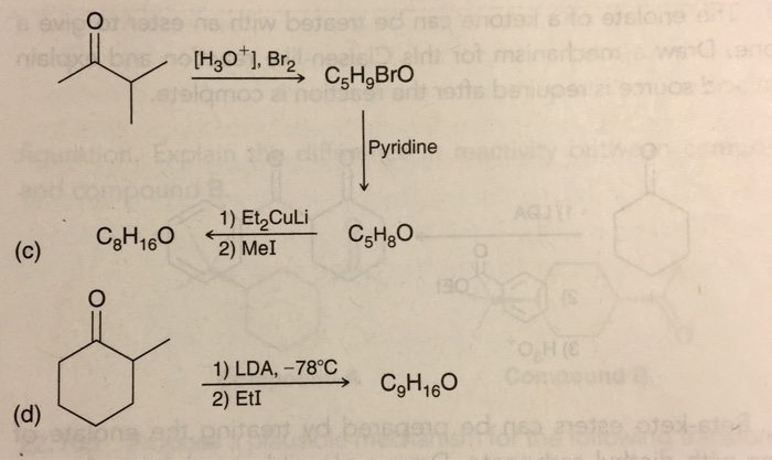 Solved Pyridine 1) Et2Culi (c) 3162) MelCsHeo 1) LDA,-78°C | Chegg.com