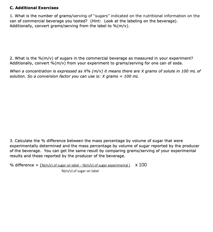 The Standard Curve - Density vs. Concentration of a | Chegg.com
