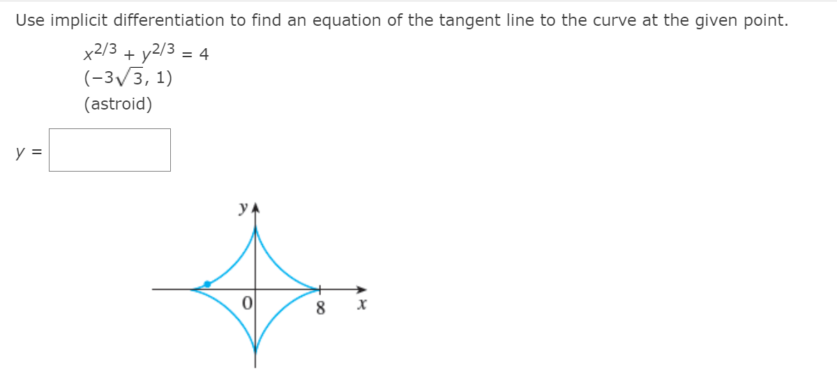Solved Use implicit differentiation to find an equation of | Chegg.com