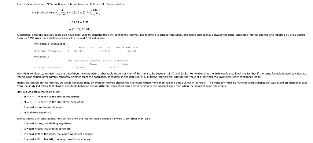 Solved Use this dataset for your analysis software. chimp | Chegg.com